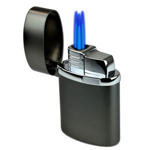 Lotus T3B Triple Flame Cigar Torch Table Lighter Black | Tobacco Locker